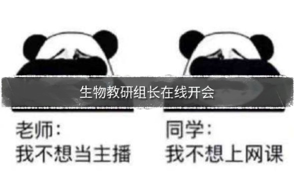 【vlog】生物教研组长在线开会(外加聊天)