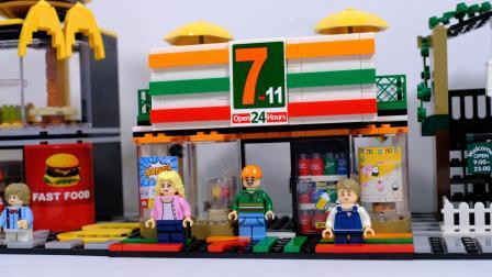 用积木搭建你身边的便利店: 森宝积木城市街景系列711便利店评测