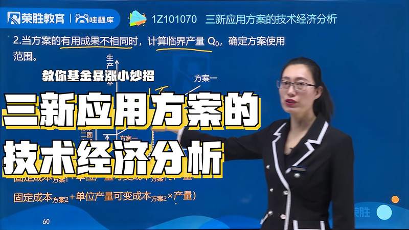 18 1Z101070 三新应用方案的技术经济分析