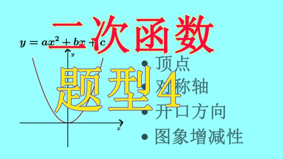 【008 二次函数】二次函数题型4(平移)——1