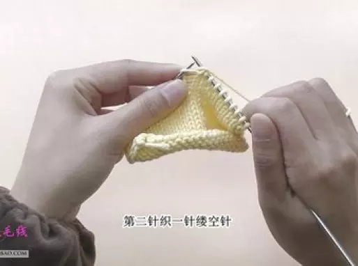 小飞毛线专卖店编织视频教程棒针编织基本针法(第二十八集:1针编出...