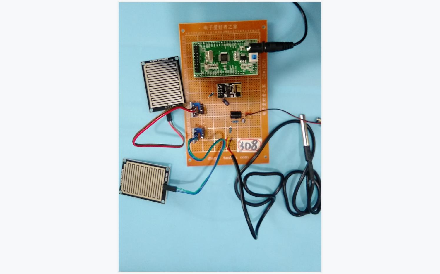 基于STM32单片机的智能鱼缸无线液位温度检测设计-DS18B20-液位-...
