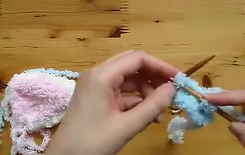 棒针编织花样 兔耳朵宝宝帽子的织法
