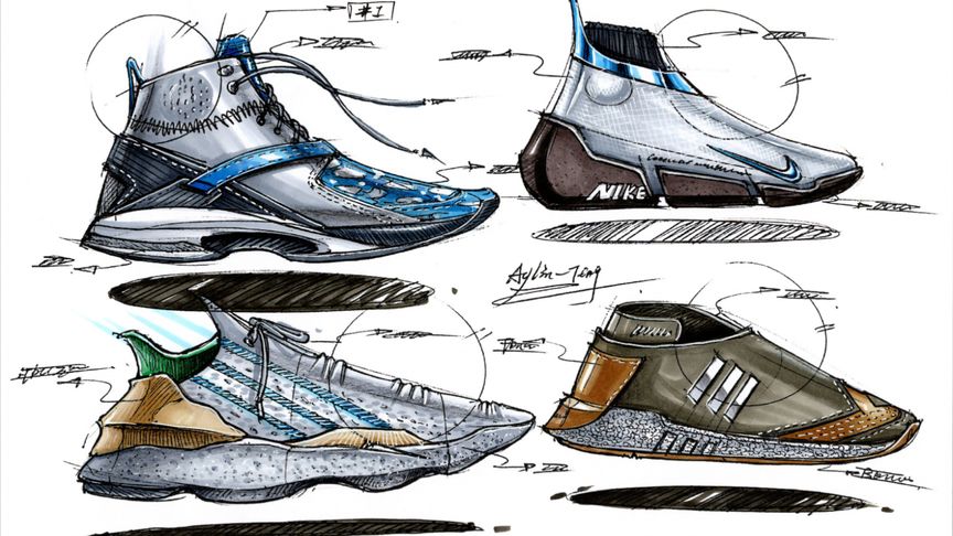 【工业产品设计手绘】鞋子设计马克笔渲染过程分享