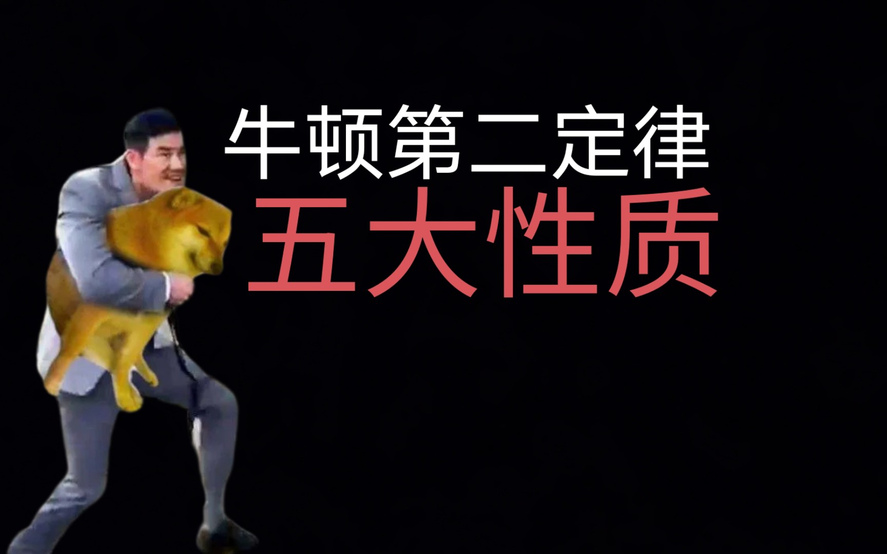牛顿第二定律五个性质