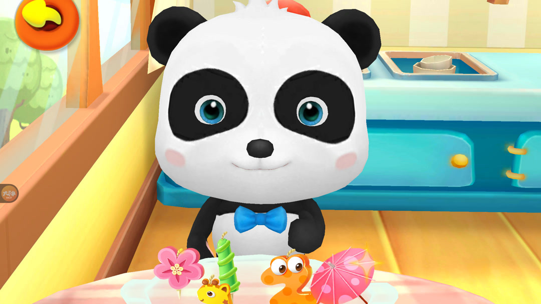 宝宝巴士在沙拉杯里放入美丽的小雨伞游戏