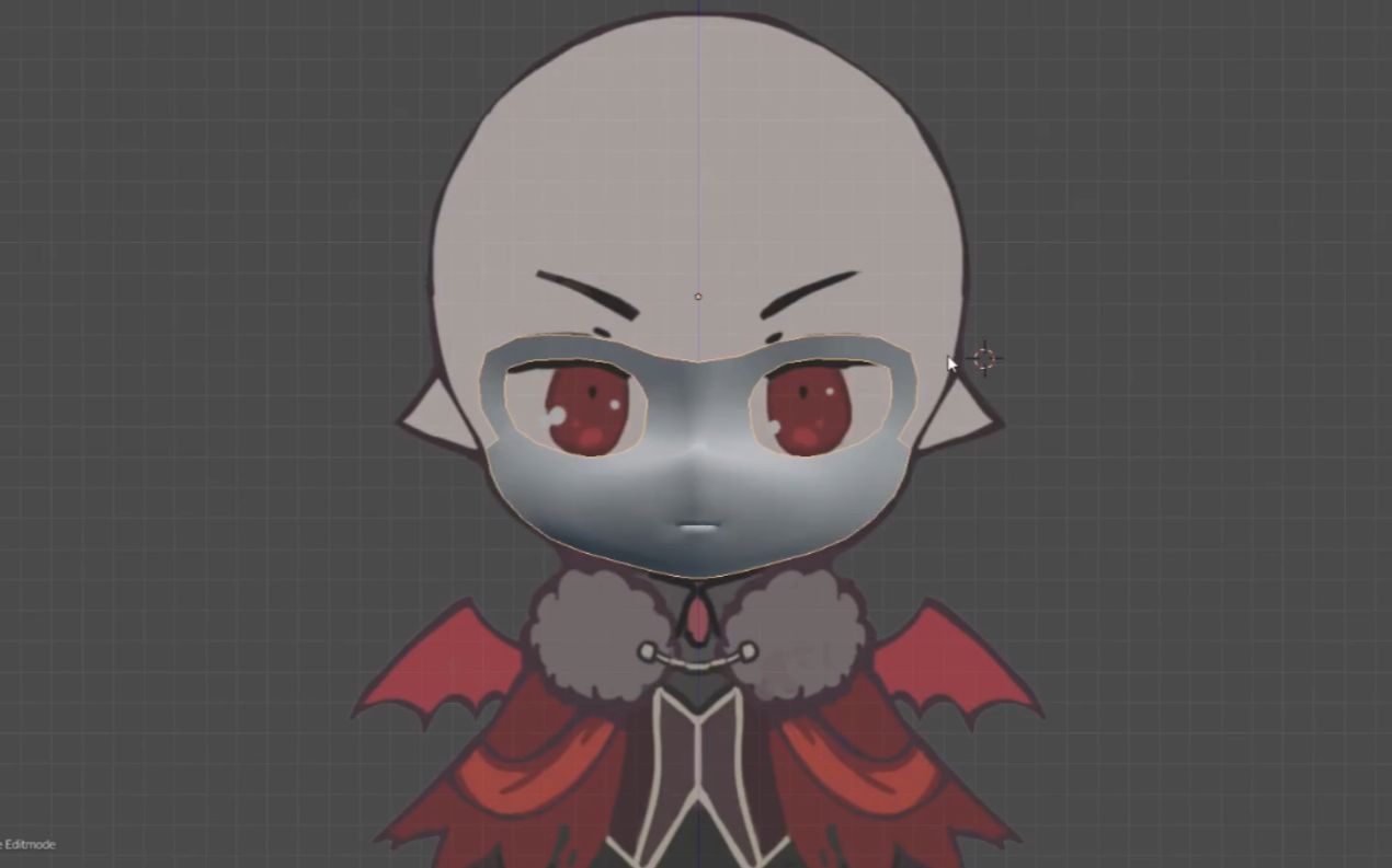Blender卡通人物-脸部到头部制作P2