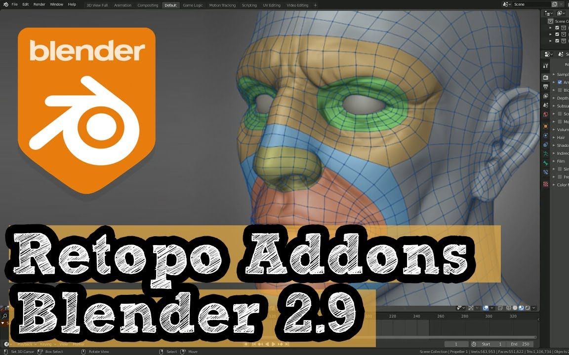 ...国际版插件 8个好用的拓扑插件 8 addons for retopology Blender 教程