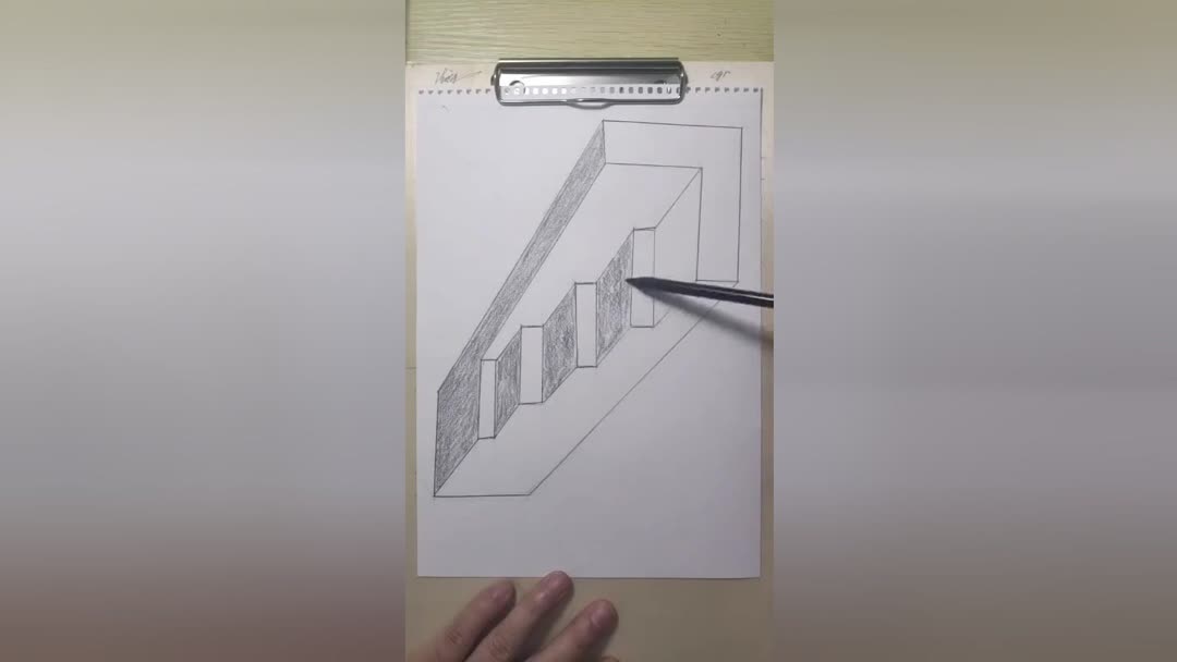 教会你画3D立体建筑物,学会了没?更多手绘作品绘画教学过程分享…请...