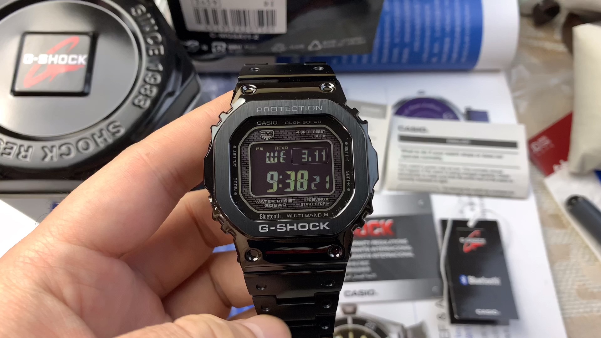 卡西欧35周年黑钢小方块