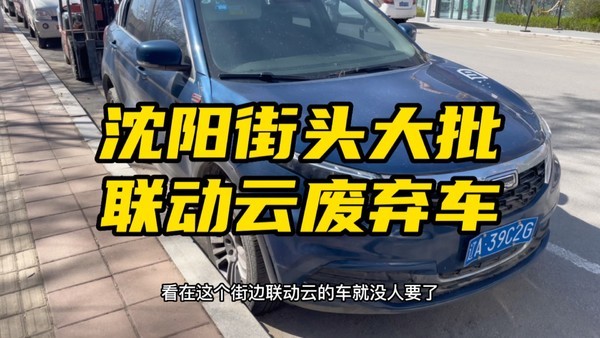 沈阳街头大批废弃观致5联动云租车