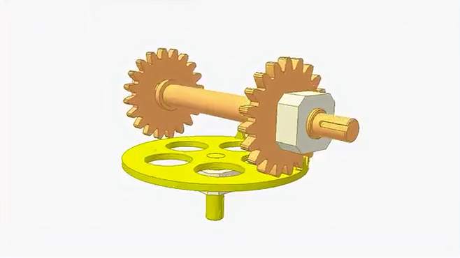 一种简单的正反转机构,通过不完全齿轮配合实现!