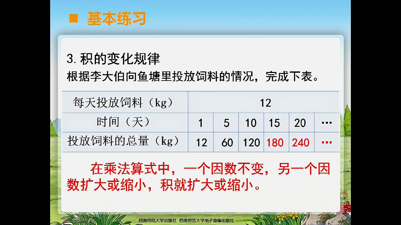练习课西师版三下两位数乘两位数(6)