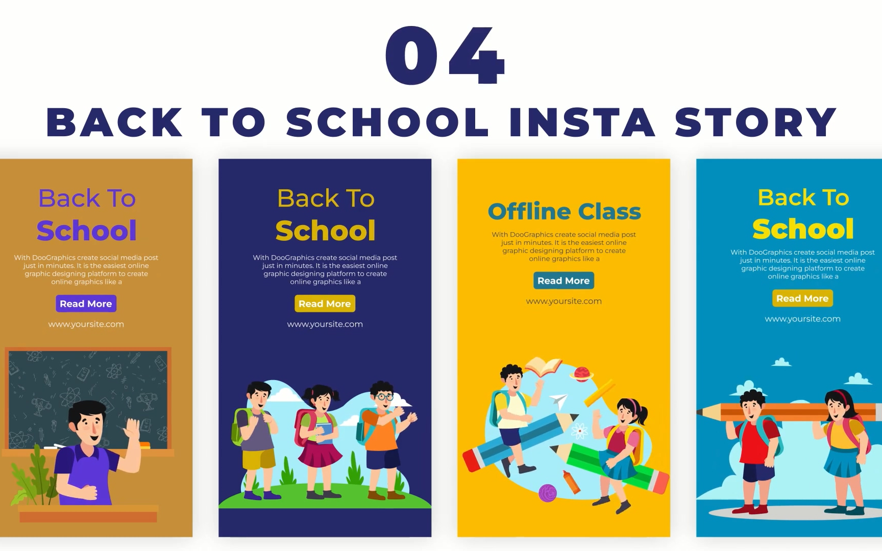 AE模板-小朋友学校开学上学课外春游老师讲台讲课上课黑板墙壁知识...