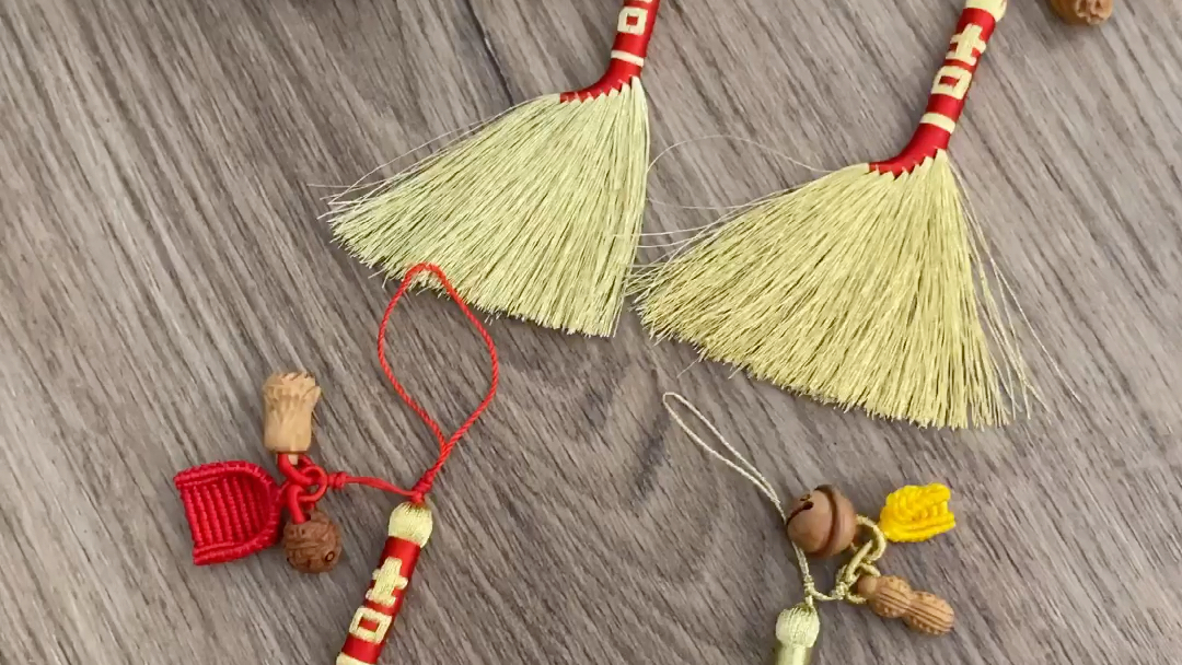 手工编绳挂件扫把簸箕/如皋