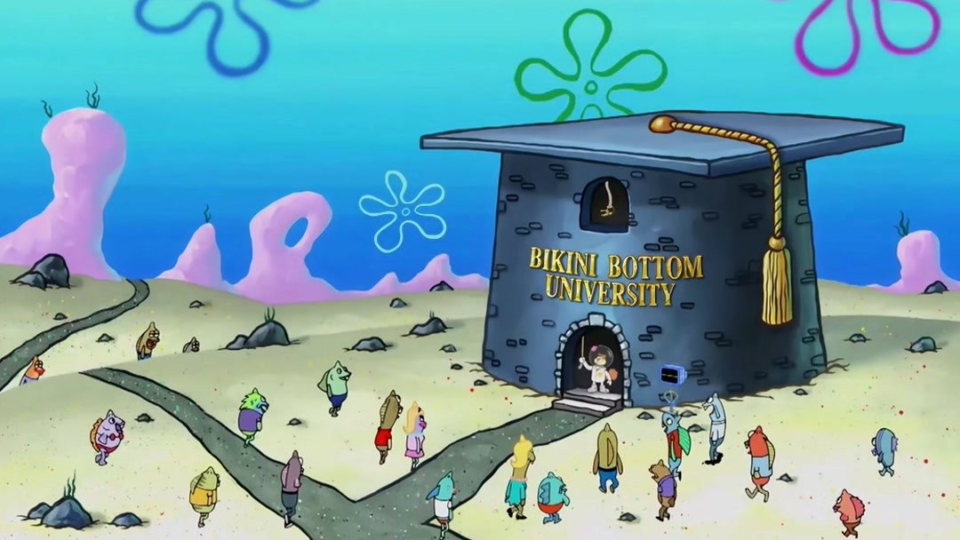 海绵宝宝:痞老板成了小呆瓜,自己照镜子,还骂镜子里的人太丑