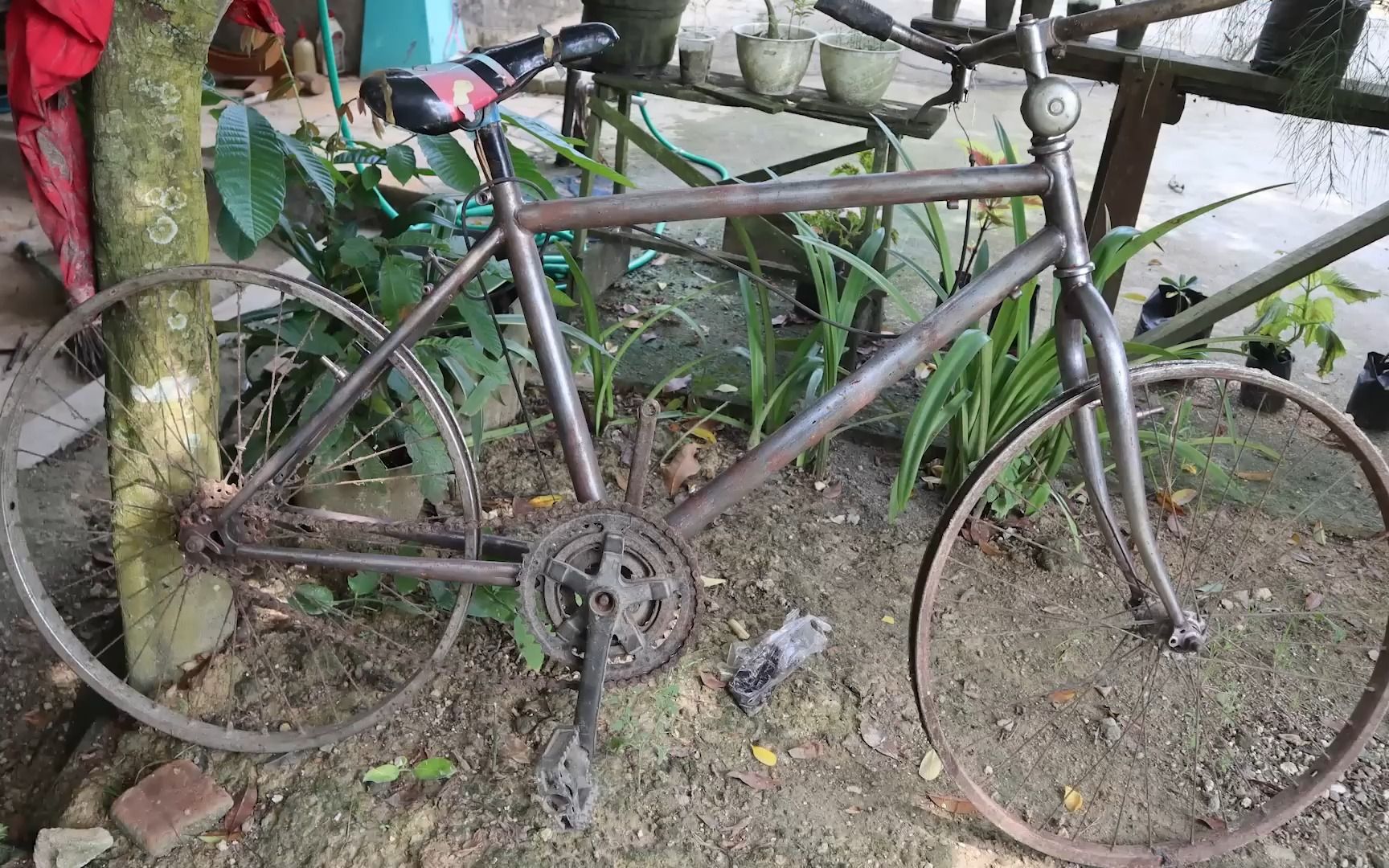 修复旧的专用自行车
