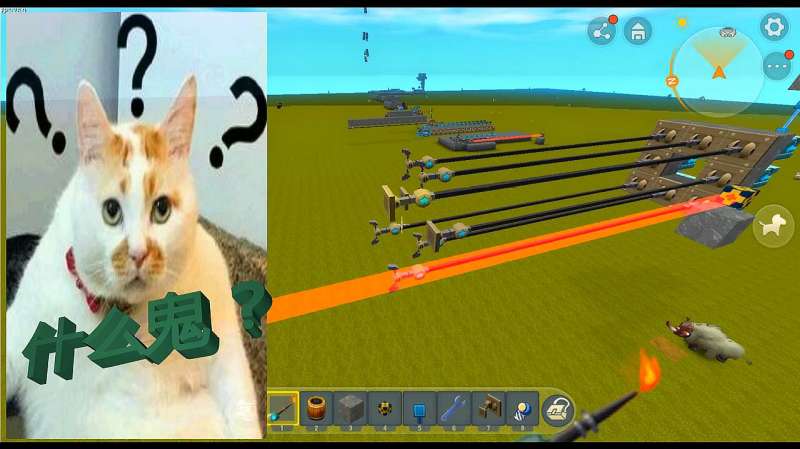 迷你世界,新手怎样切断机械臂的爪子