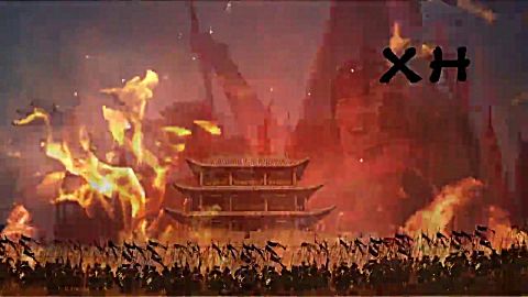精忠报国古代战争战场配乐成品LED大屏幕背景视频素材