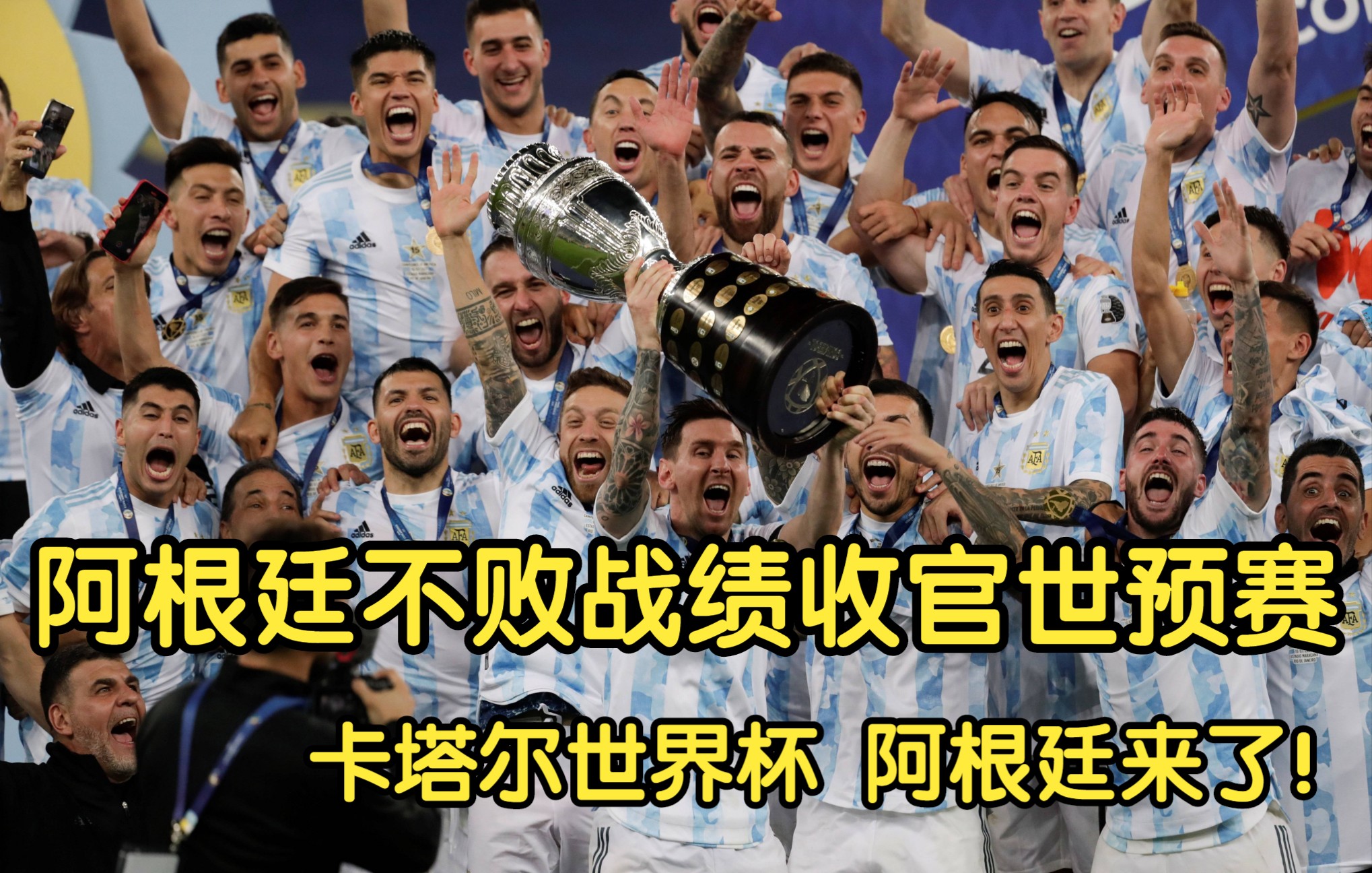 ...1-1阿根廷 阿根廷不败战绩收官进入世界杯 卡塔尔世界杯!阿根廷来了!