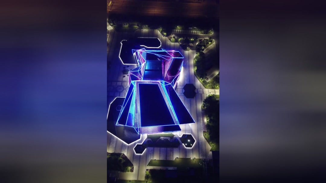 江苏 南通 如皋 国家级经济开发区 如皋汽车文化馆 321夜景