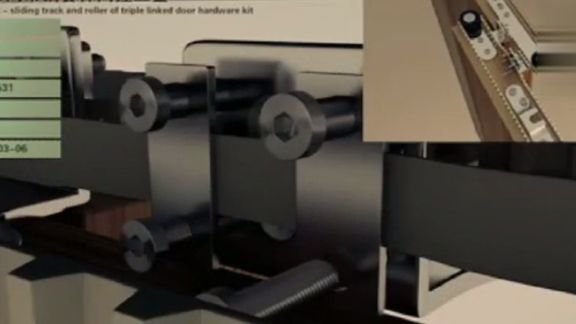吊轨联动移门安装视频
