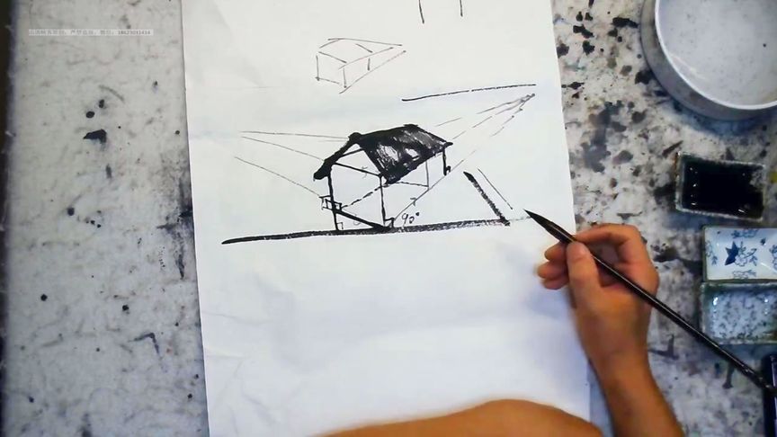中国画也需要借鉴西方绘画知识,透视原理很重要!