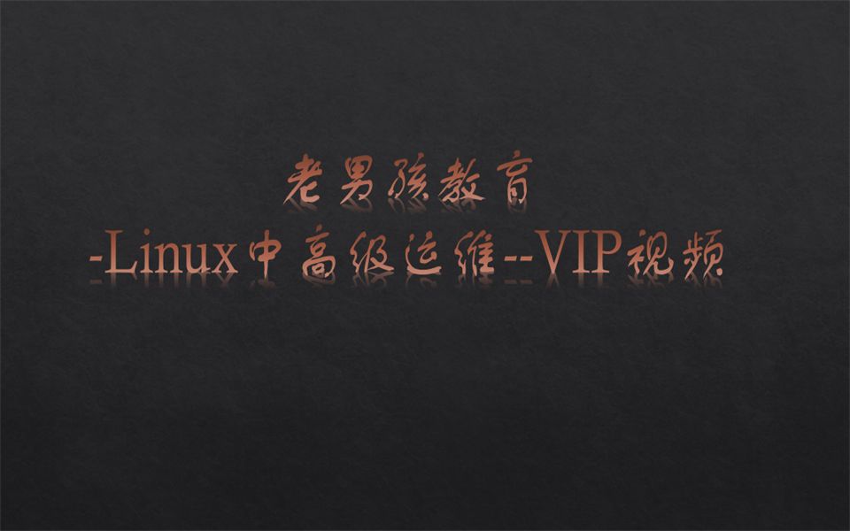 2020-老男孩教育-Linux中高级运维--VIP视频(已完结)
