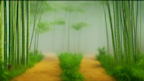 Ai绘画教程:雾蒙蒙的日本竹林关键词