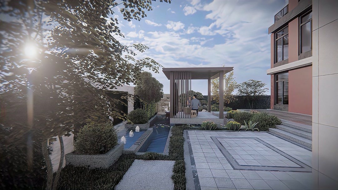 现代风新中式庭院景观设计案例分享,大气简约的风格经典耐看!