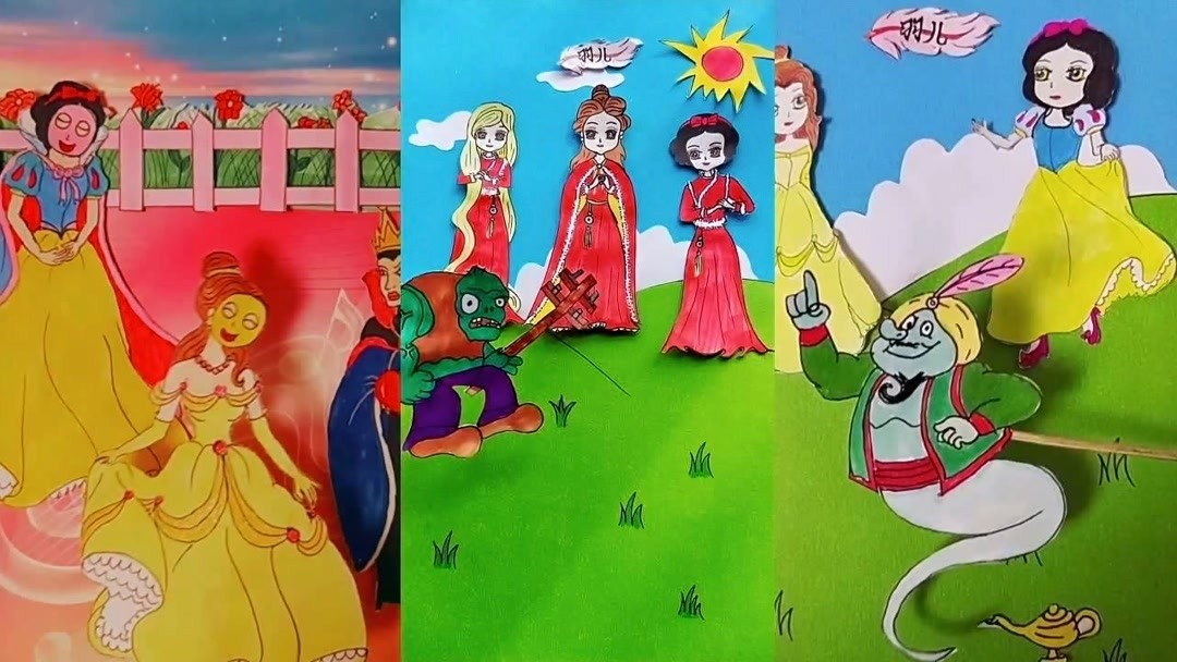 定格儿童动画:小朋友们你们支持谁做王妃呢?