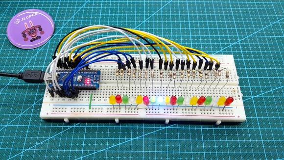 用Arduino制作一个LED流水灯,非常漂亮,快来学学吧