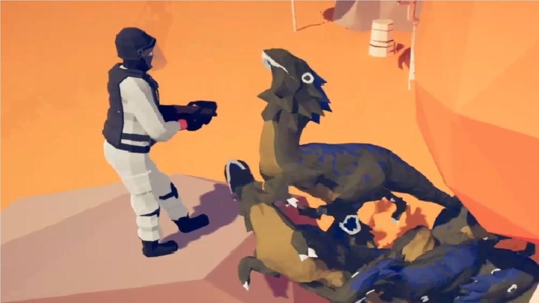 全面战争模拟器39 萌小人占地连大战侏罗纪恐龙军团3【萌砖解说】