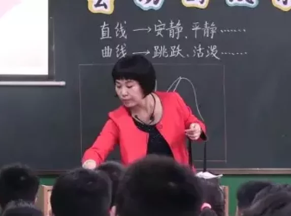 人美版小学三年级美术下册3.会动的线条-周老师优质课视频(配课件教案)