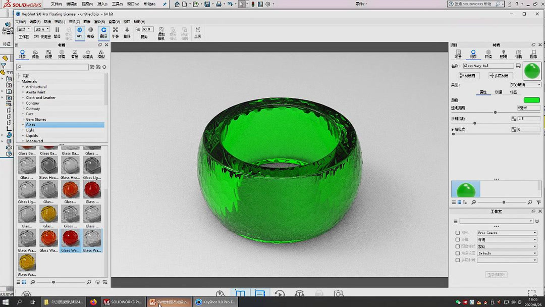 理工男的浪漫,用SolidWorks绘制一个翡翠祖母绿的宝石戒指