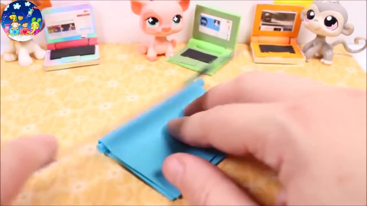 DIY制作玩偶的迷你笔记本电脑,彩虹桥王国