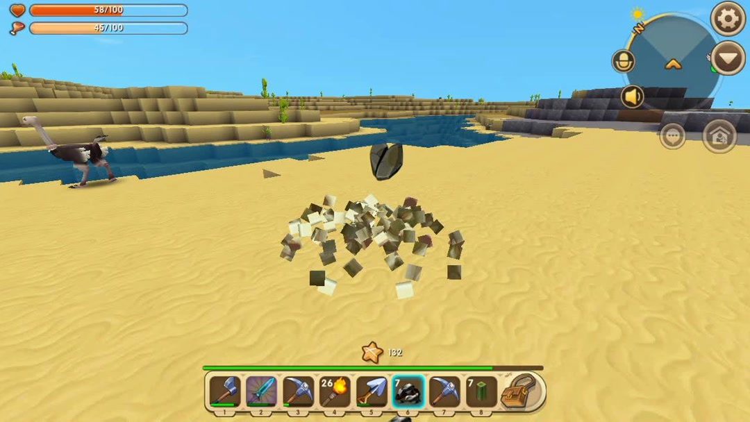 [嗡嗡侠] 迷你世界欢乐生存大冒险295野外沙漠砸罐子就是666!