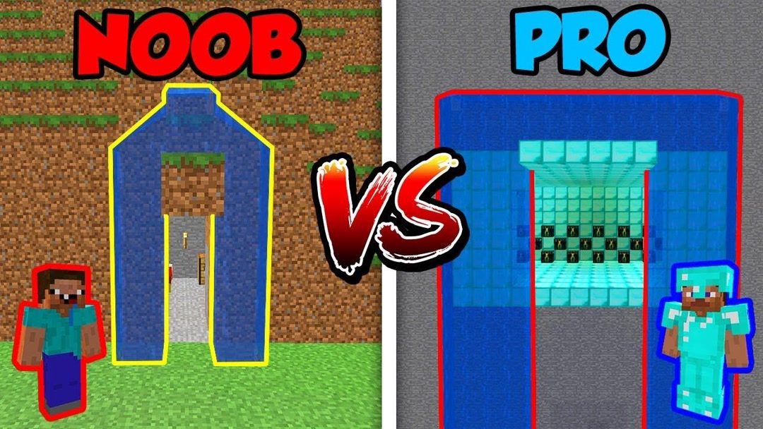 我的世界动画:隐秘超好的秘密门