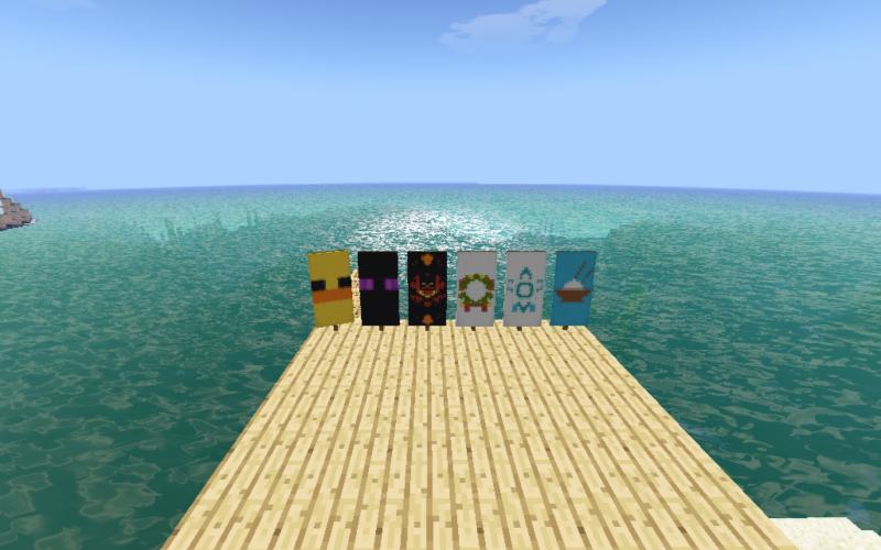 【MineCraft我的世界】其它#1 6种好看的旗帜制作! 里面包含了很多...