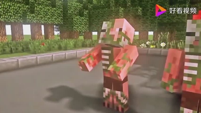 怪物学院MC动画《投篮》:猪人用力太大,结果把篮筐砸翻了!