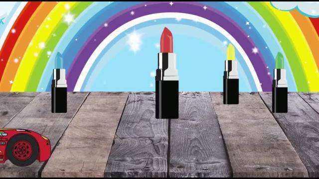 趣味动漫:帮助安娜公主涂上不同颜色的口红学习颜色