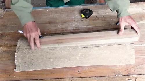 利用废弃的木材,制作波音飞机模型,简单的DIY手工操作