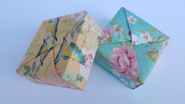 一张纸教你折这个精致好看的礼物盒,简单实用又漂亮