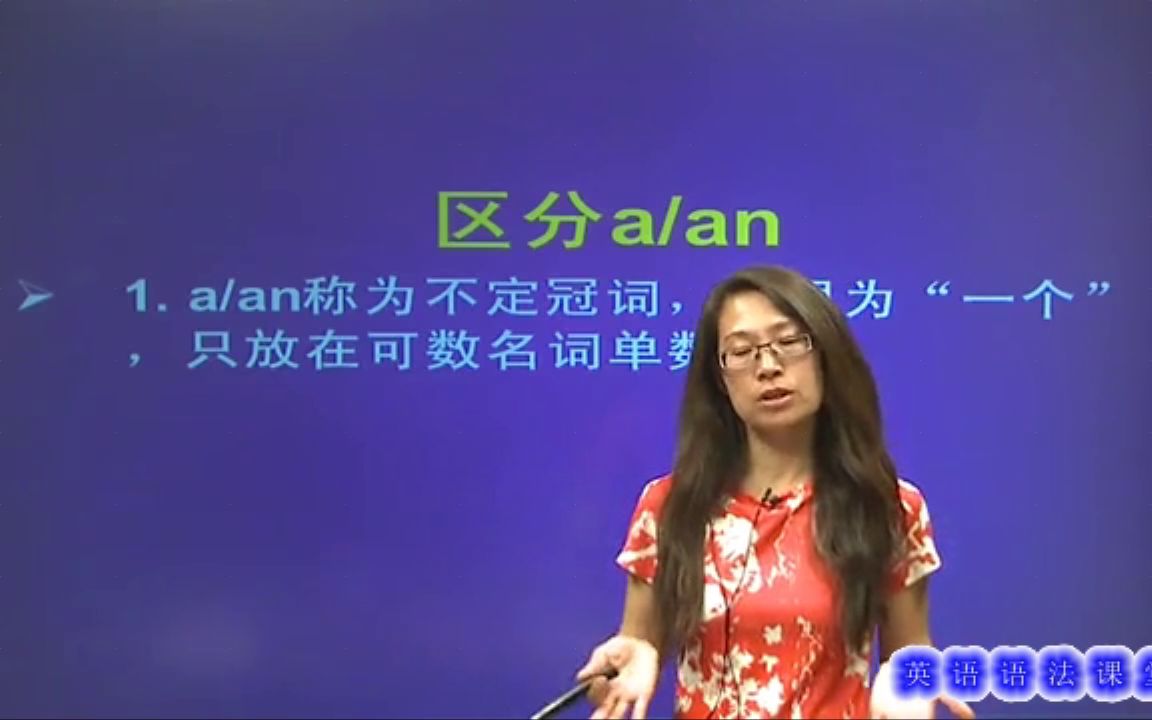英语语法教学视频:区分a_an,英语学习有方法!