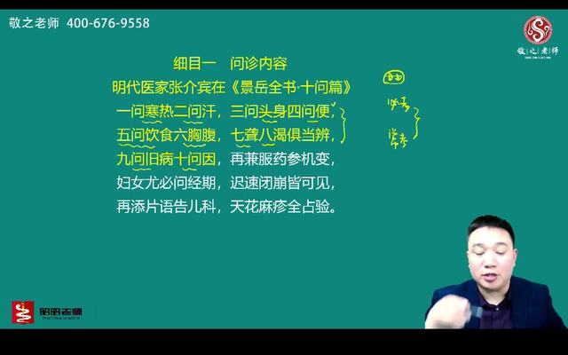 中医执业医师 问诊内容 昭昭医考 2021年中医考试