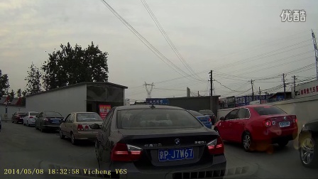 【卫程V6S行车记录仪北京长期测试】女士开银色宝马320i