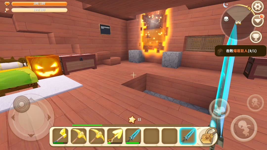 迷你世界:经过一番辛苦付出,终于造好能通往新世界的大门