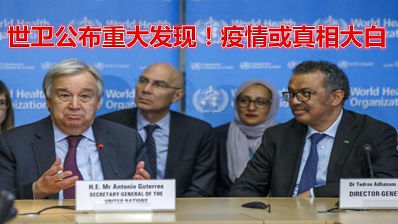 世界卫生组织公布重大发现!疫情或真相大白