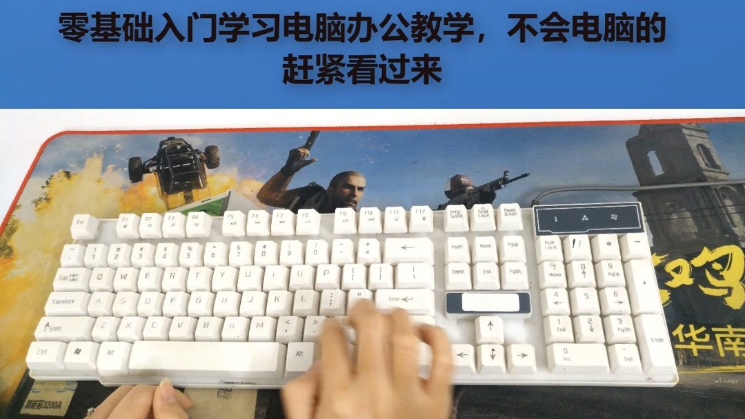 零基础入门学习电脑办公表格文档,电脑键盘主键盘区讲解