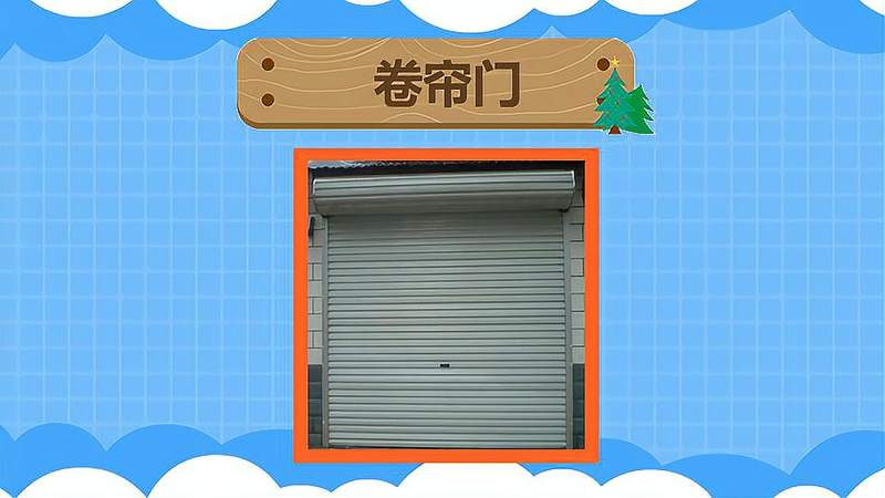 卷帘门:以门上方卷轴为中心转动上下的门